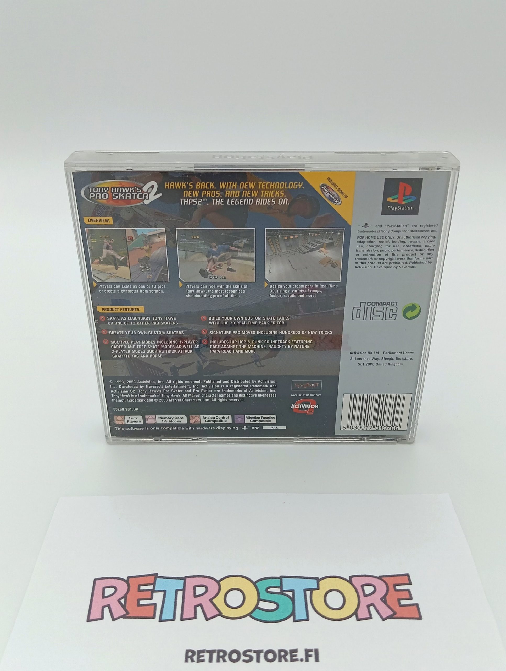PS1 Tony Hawk's Pro Skater 2 Platinum (CIB) - RetroStore